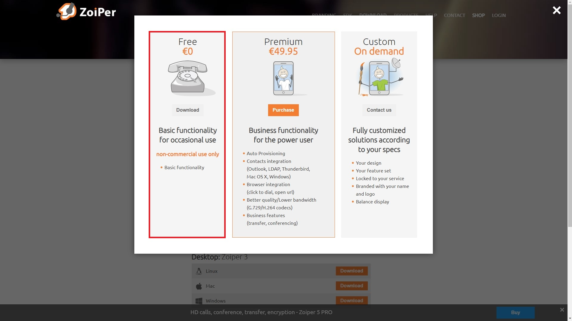 PC（Zoiper Classic）の設定方法について – 製品ヘルプページ